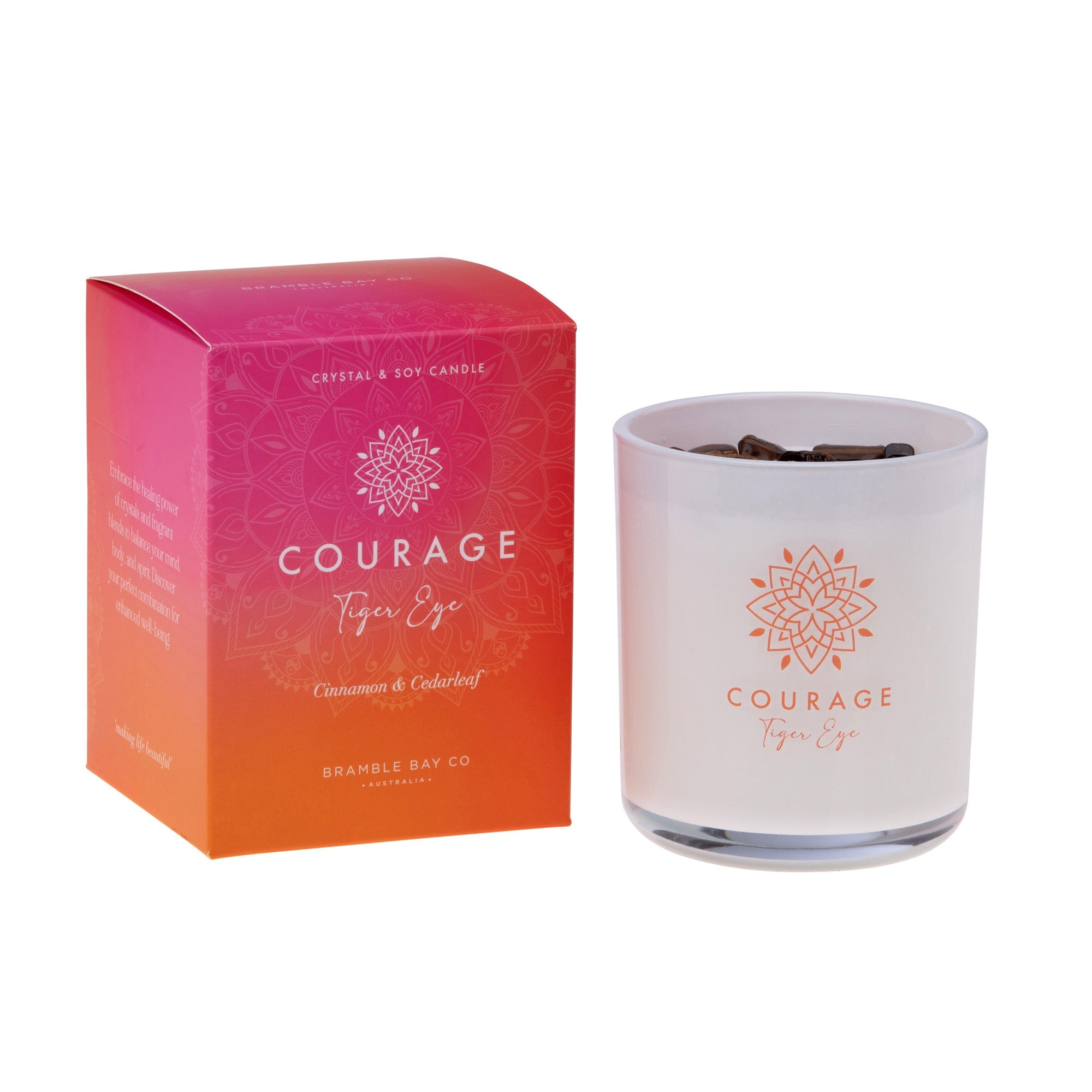 Crystal Boho Candle - Courage