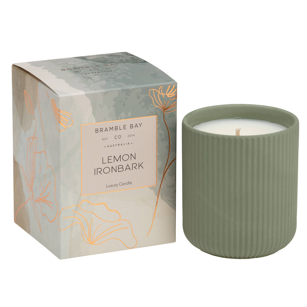 Lemon Ironbark Ceramic Candle – Bramble Bay Collections