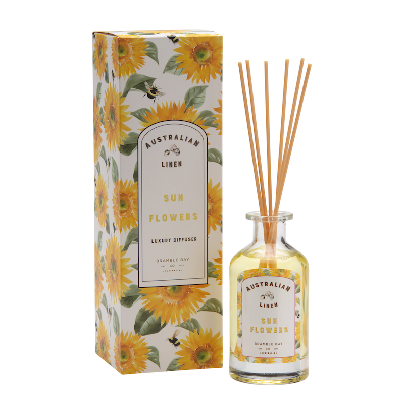 Australian Linen Sun Flowers 180ml Diffuser – Bramble Bay Collections